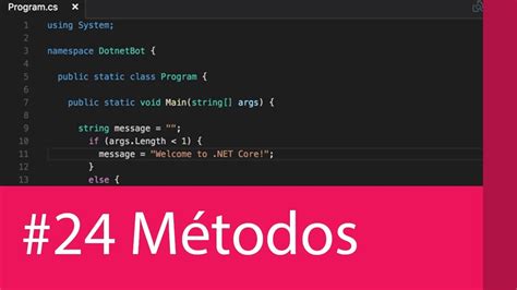 24 C Tutorial MÉtodos Como Criar Um MÉtodo Em C Youtube