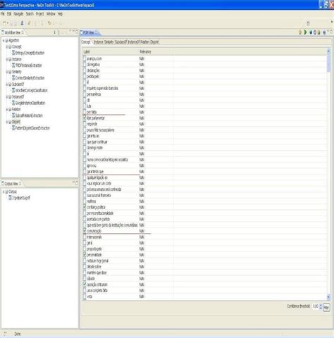 Some Results Obtained With The Entropy Concept Extraction Algorithm