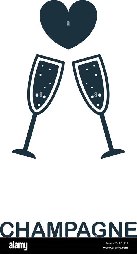 Champagne Creative Icon Simple Element Illustration Champagne Concept