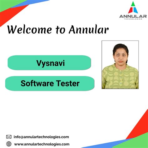 Congratulations Vysnavi S On Being Annular Technologies