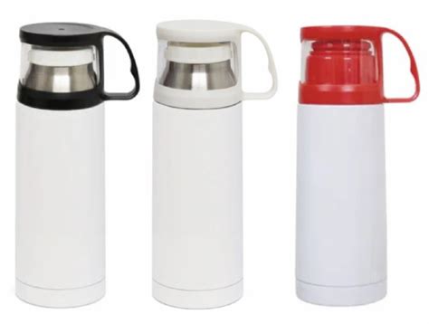 Garrafa Termica 300ml Branca Com Tampa Clikc Color
