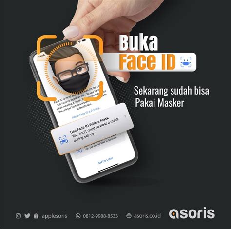 UNLOCK FACE ID MENGGUNAKAN MASKER ASORIS Jasa Service IPhone IPad Macbook Apple Watch