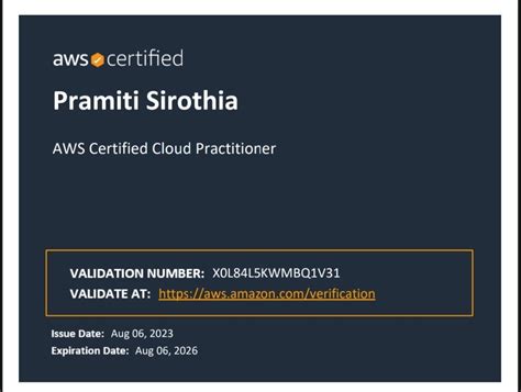 Pramiti Sirothia On Linkedin Aws Cloudcomputing Cloudpractitioner Hardwork Awscertified