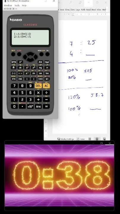 Ratio Mode On A Classwiz Math Gcse Edexcel Youtube