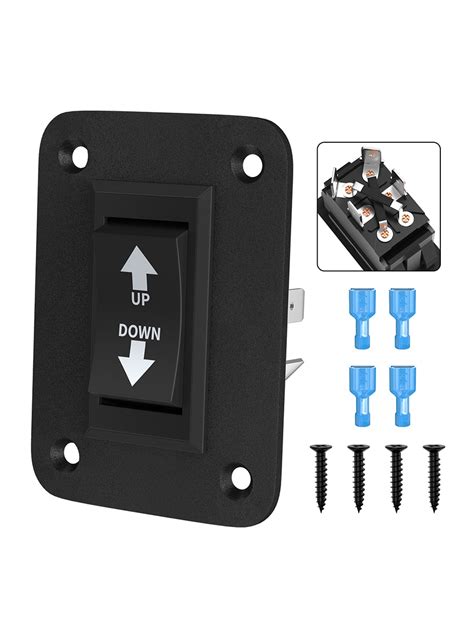 12v 30a Up Down Polarity Reversing Rocker Switch Panel Dpdt Momentary