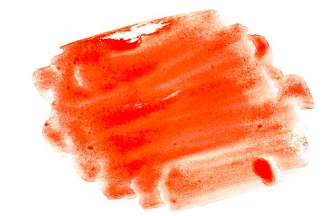 흰색 배경에 고립 된 종이 텍스처 빨강 수채화 얼룩 손 그리기 그리기에 대한 스톡 사진 및 기타 이미지 그리기 디자인 물 Istock