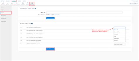 cx comment analytics ad hoc querying tool search text data how