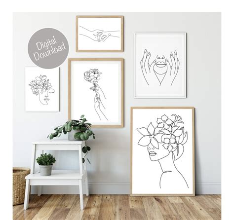 Minimalist Wall Art Prints Bedroom Printable Art Bedroom Etsy