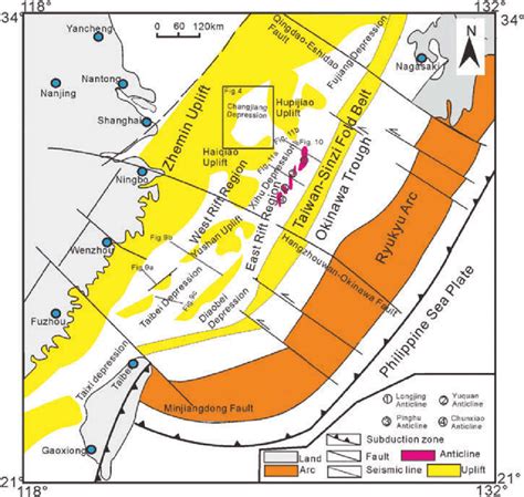 Tectonic Framework Of The East China Sea Area And The Seismic Cross