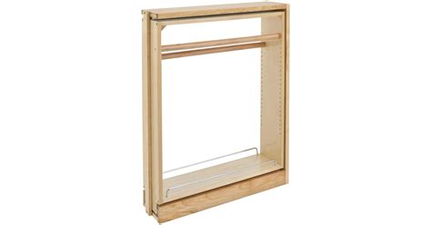Rev A Shelf 432TB BFBBSC 6C Wood Classics 6 W Filler Pull Out Towel Rack Organizer For New