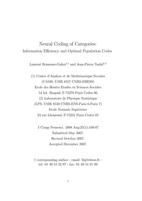 PDF Neural Coding Of Categories DOKUMEN TIPS