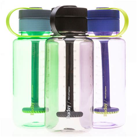 Puffco Budsy Water Bottle Bong Stealthy Portable Bong Aqua Lab