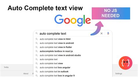 How To Add Auto Complete Text View In Html No Js Needed Youtube