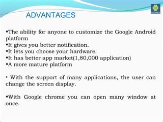 Android Phone Ppt PPT Operating Systems Computer Software And Applications
