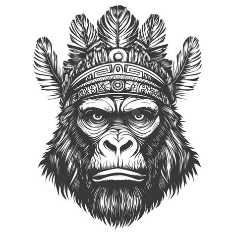 Tribal Gorilla Tattoo Designs