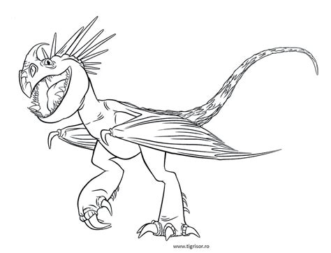 Plansa De Colorat Cu Dragonul Lui Astrid Din Desenul Cum Sa Iti Dresezi