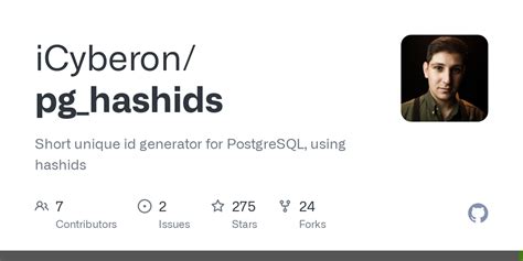 Github Icyberonpghashids Short Unique Id Generator For Postgresql