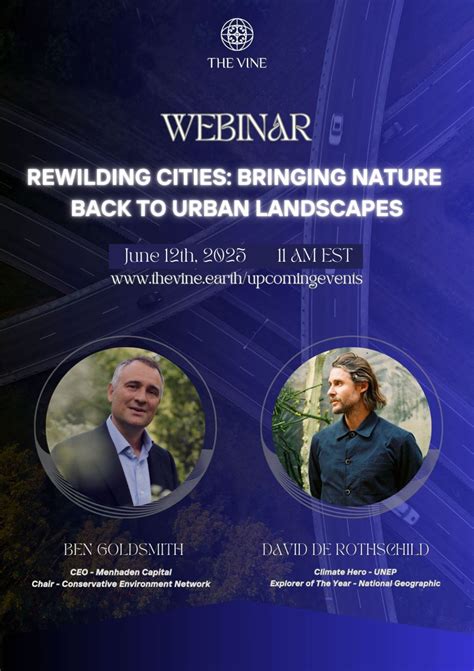Upcoming Webinar Rewilding Cities Bringing Nature Back To Urban