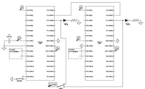 Nerdkits Syncing Up 2 Or More Microcontrollers Microcontroller