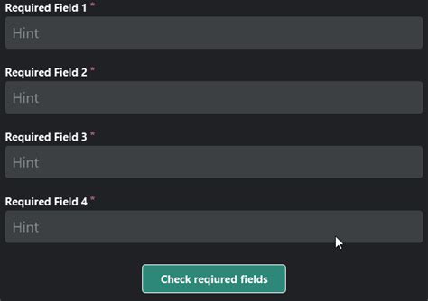 B4X AS TextFieldAdvanced Text Validation Required Fields Example