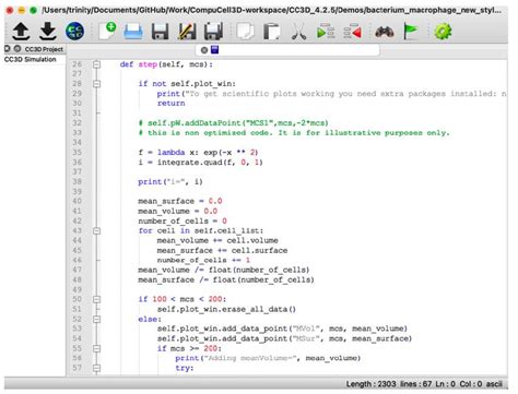 james glazier on linkedin cell modeling in jupyter notebook using