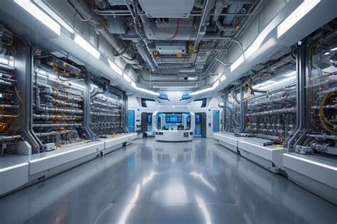 Premium Ai Image Quantum Computing Futuristic Science Lab