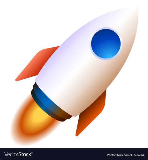Rocket Spaceship Launch Royalty Free Vector Image