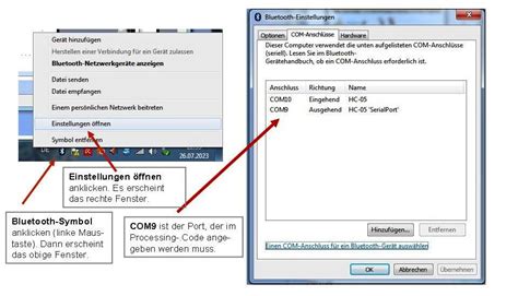 Processing Arduino Bluetooth HC 05 Teil 2