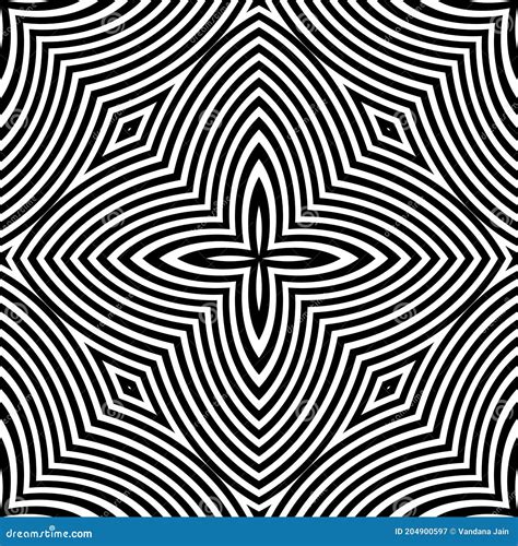 Abstract Pattern Of Wavy Stripes Or Rippled 3d Relief Black And White Lines Background Vector