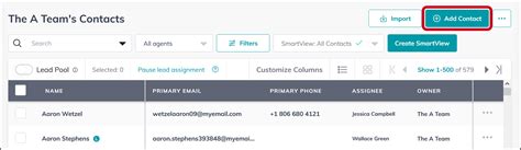 Add A Team Leadcontact In Command Teams Kw Answers