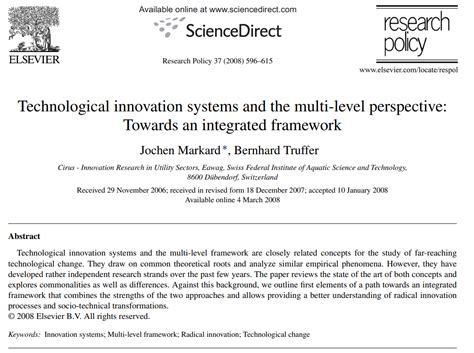 Tis And Mlp “towards An Integrated Framework”