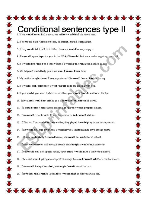 Condition Type 2 ESL Worksheet By Ketsarapan