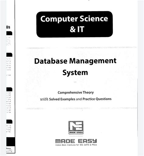 Database Management System Comprehensive Theory With Solved Examples
