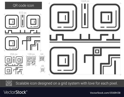 Qr Code Line Icon Royalty Free Vector Image VectorStock
