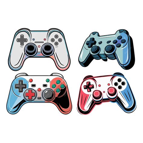 Game Controller Vector Icon Set Premium Ai Generated Vector
