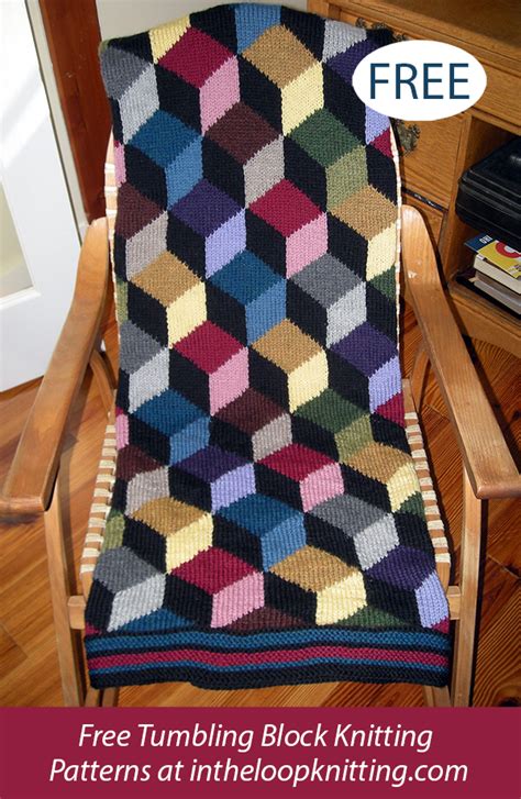 Tumbling Blocks Knitting Patterns In The Loop Knitting