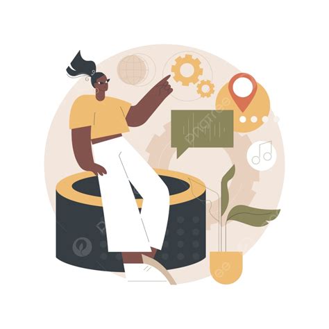 스마트 스피커 앱 개발 추상적 인 개념 벡터 일러스트 레이션 은유 벡터 앱 Png 일러스트 및 벡터 에 대한 무료