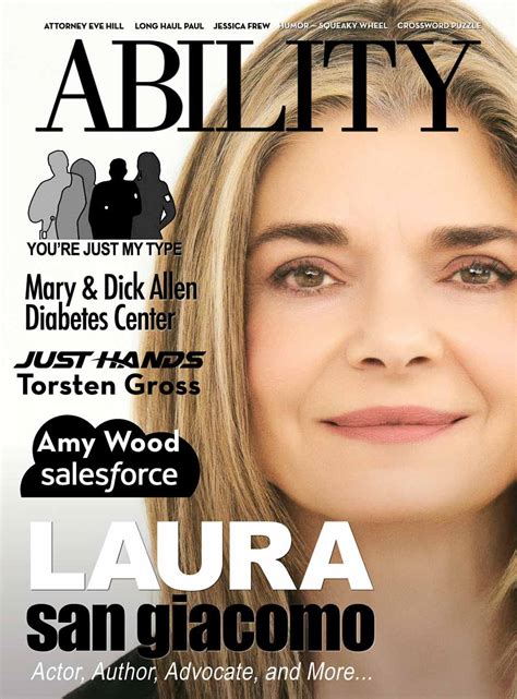 Laura San Giacomo Digital ABILITY Magazine