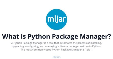 Mljar Inc On Linkedin What Is Python Package Manager Mljar