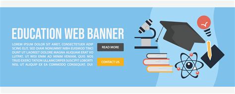 Education Web Banner Template Design 11923601 Vector Art At Vecteezy