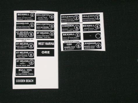 Mixed Lot Of Hastings Trolleybus Routes 176th