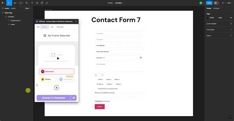 how to tag the contact form 7 widget for figma to elementor uichemy