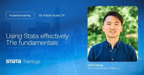 Want To Get The Most Out Of Stata Our In Person Using Stata Statacorp Llc