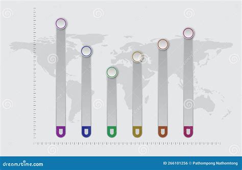 infographic template volume column graph presentation infographic
