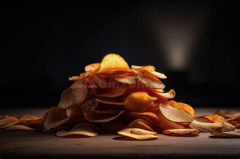 Stacked Chips Ai Generated Stock Illustration Illustration Of