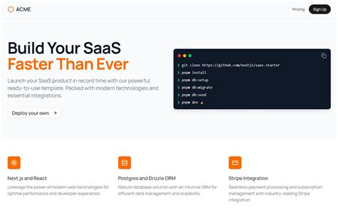 Nextjs Saas Starter Complete Template With Auth And Payments