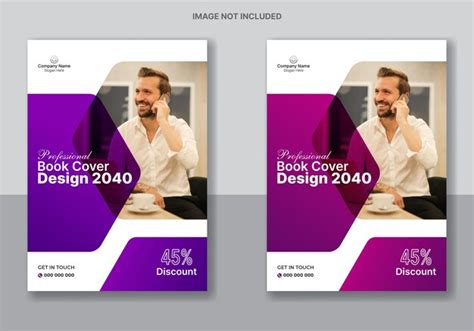 터 기업 비즈니스 책 표지 및 현대 회사 프로파일 브로셔 표지 디자인 템플릿 프리미엄 벡터