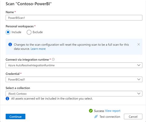 connect to and manage a power bi tenant in microsoft purview cross