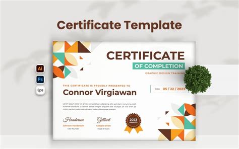 Modern Completion Certificate 318232 Templatemonster