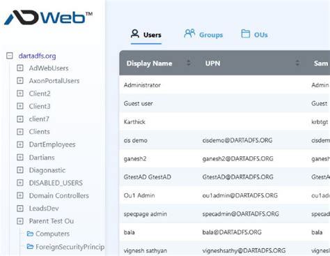 Ad Web Web Based Active Directory Management Web And Mobile